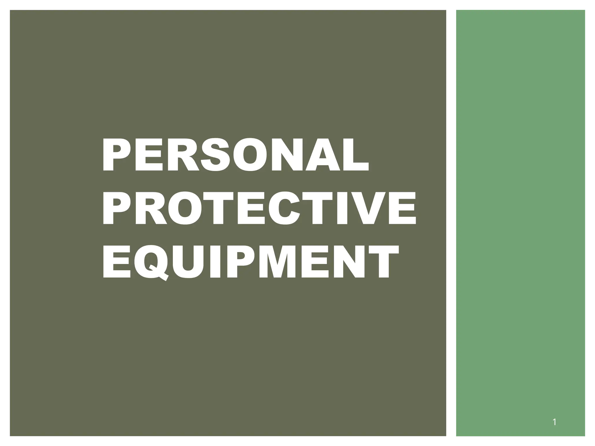 PPE training - Safety instructions at workplace | PPT