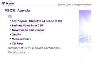 ITIL Practical Guide - Continual Service Improvement (CSI) | PPT