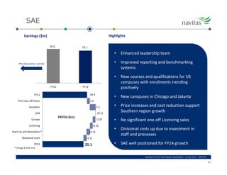 Navitas FY13 full year results presentation | PDF