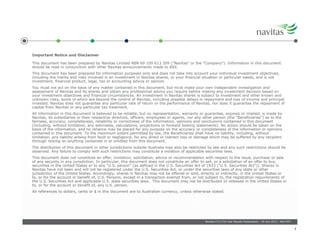 Navitas FY13 full year results presentation | PDF