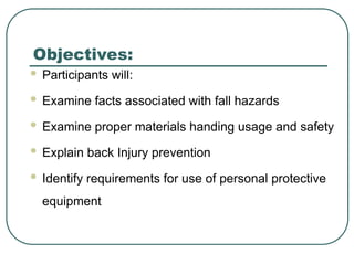 Logistics Safety Awareness Institute of Occupational Safety and Health ...