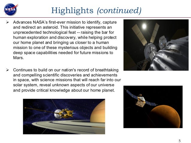 NASA 2015 Summary Brief