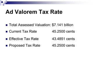 FY16 Ad Valorem Adoption | PPT
