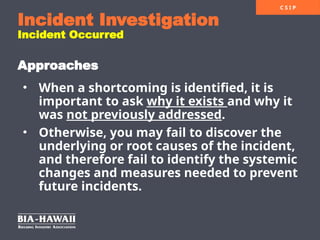 Training Incident Investigation Procedure | PPTX | Medical Health