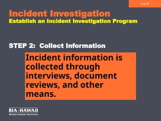 Training Incident Investigation Procedure | PPTX | Medical Health
