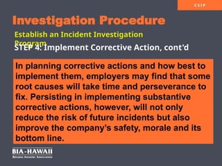 Training Incident Investigation Procedure | PPTX | Medical Health