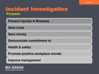 Training Incident Investigation Procedure | PPTX | Medical Health