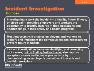 Training Incident Investigation Procedure | PPTX | Medical Health