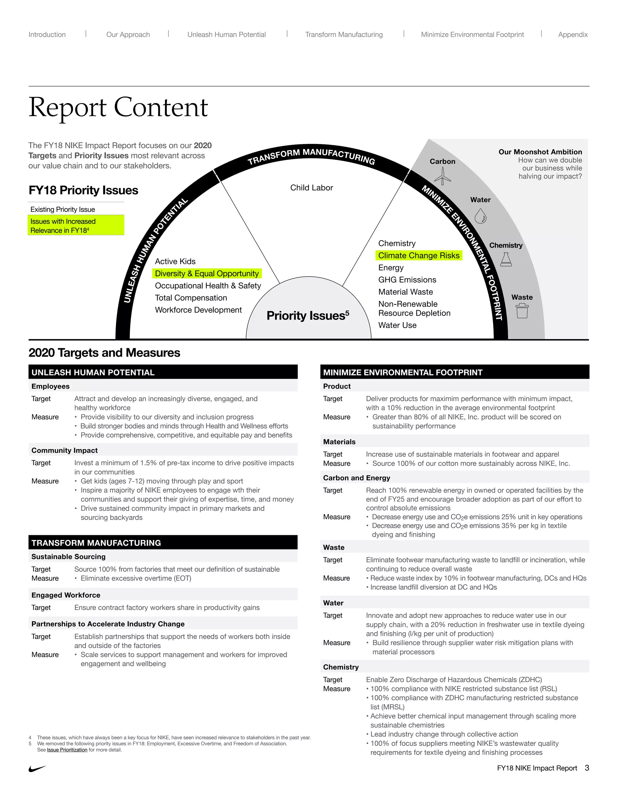 FY18 NIKE, Inc. Impact Report | PDF