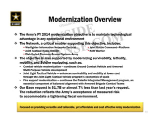 FY2014 Army Budget Overview | PDF