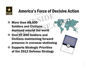 FY2014 Army Budget Overview | PDF