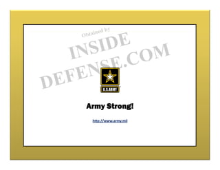 FY2014 Army Budget Overview | PDF