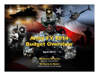 FY2014 Army Budget Overview | PPT