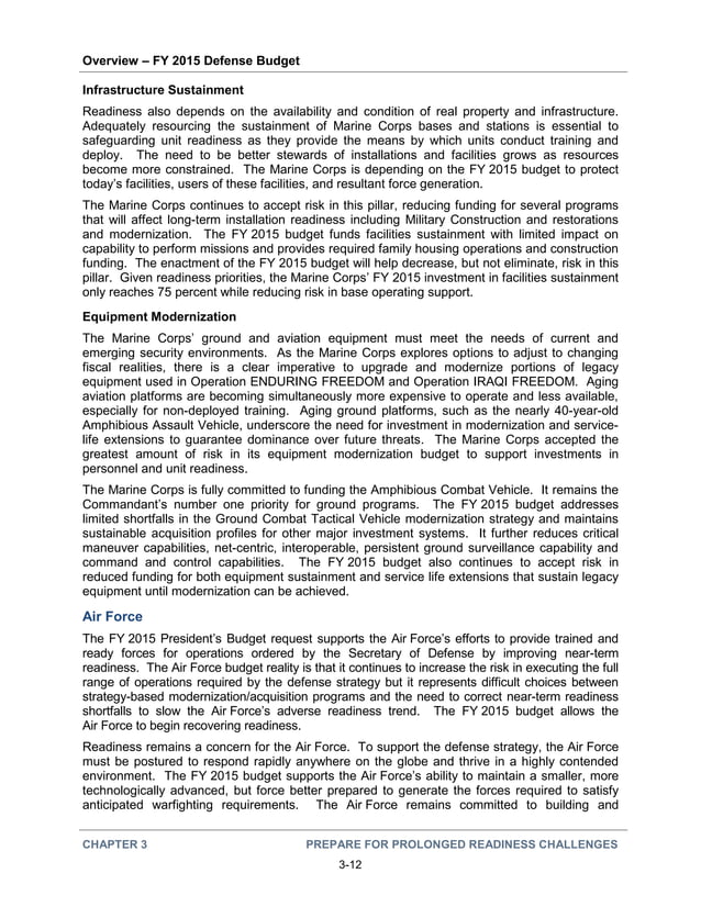 FY2015 DoD Budget Request Overview March 4 2014 | PDF