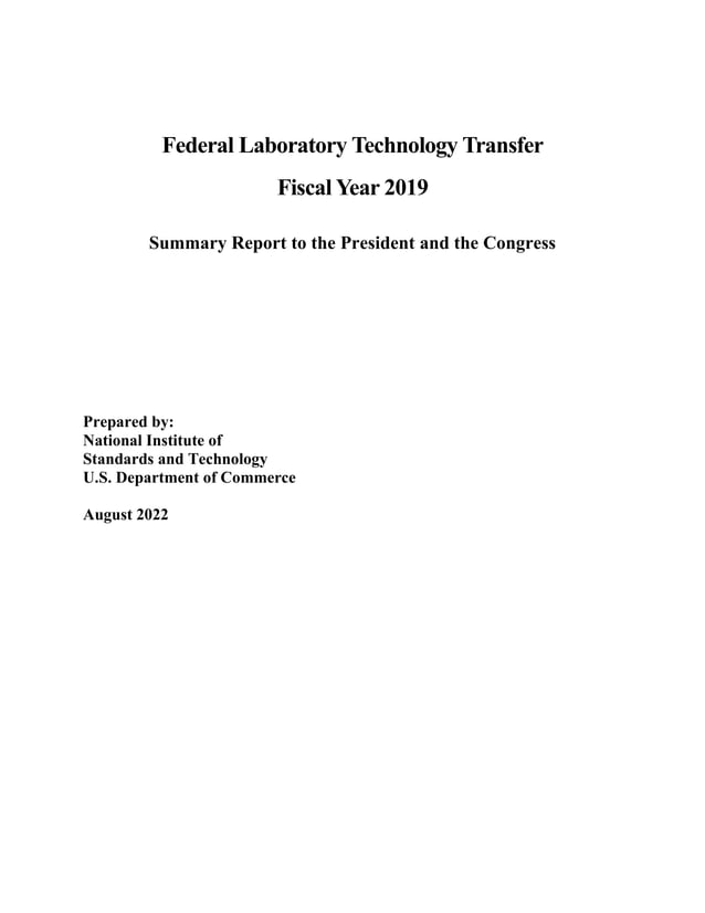 Federal Laboratory Technology Transfer Report_FY2019.pdf