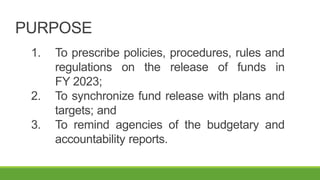FY 2023 Release Guidelines .............................. | PDF