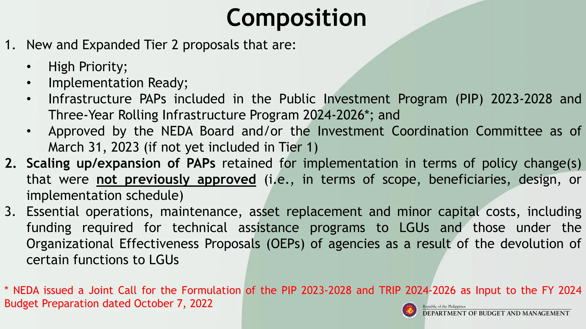 FY 2024 Budget Call.................................. | PDF