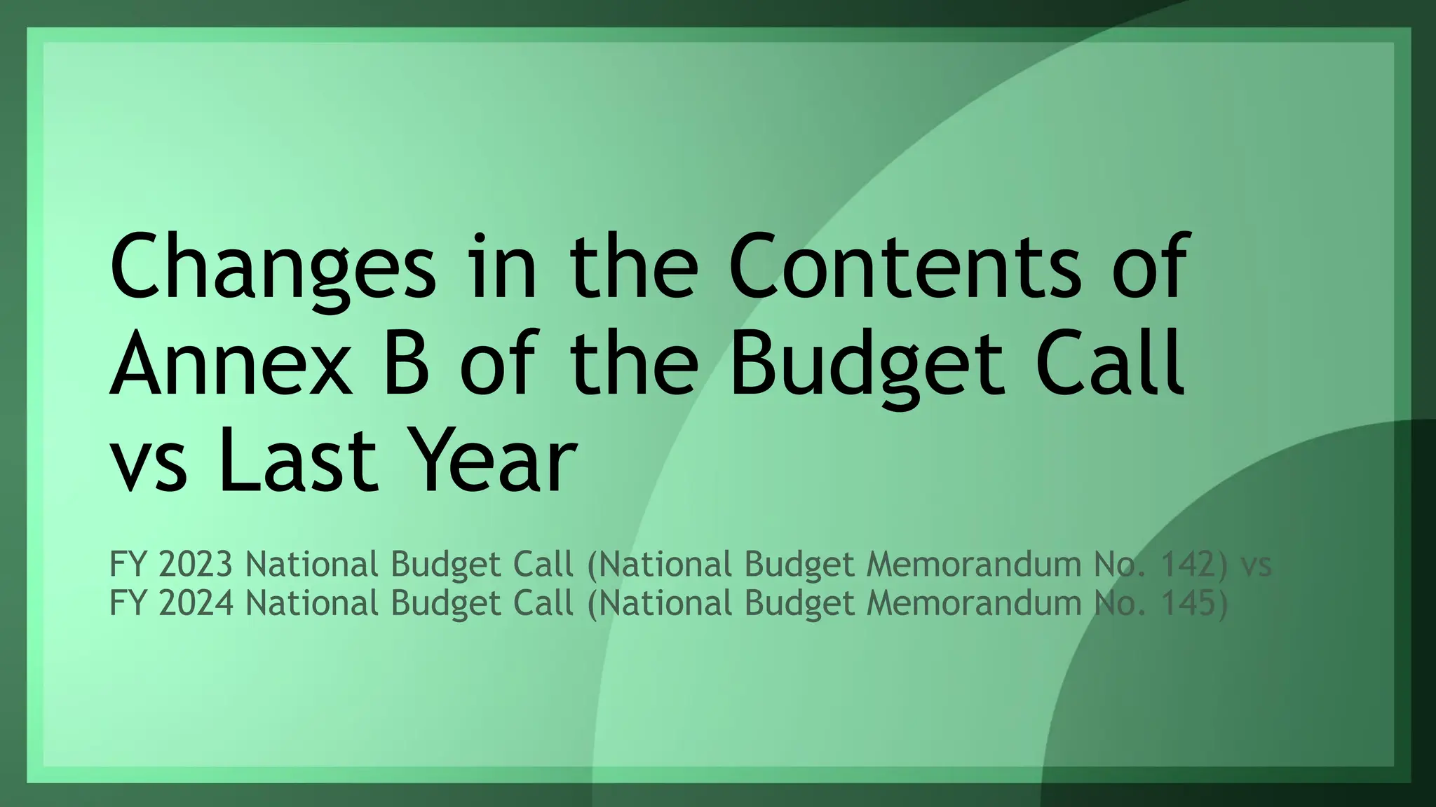 FY 2024 Budget Call.................................. | PDF