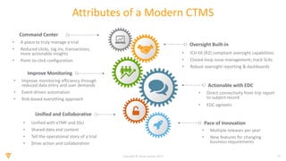 Speed Clinical Trials from Start to Close: The Path to a Modern CTMS | PPTX