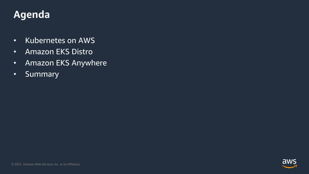 Running Kubernetes in hybrid environments with AWS (EKS Distro & EKS ...