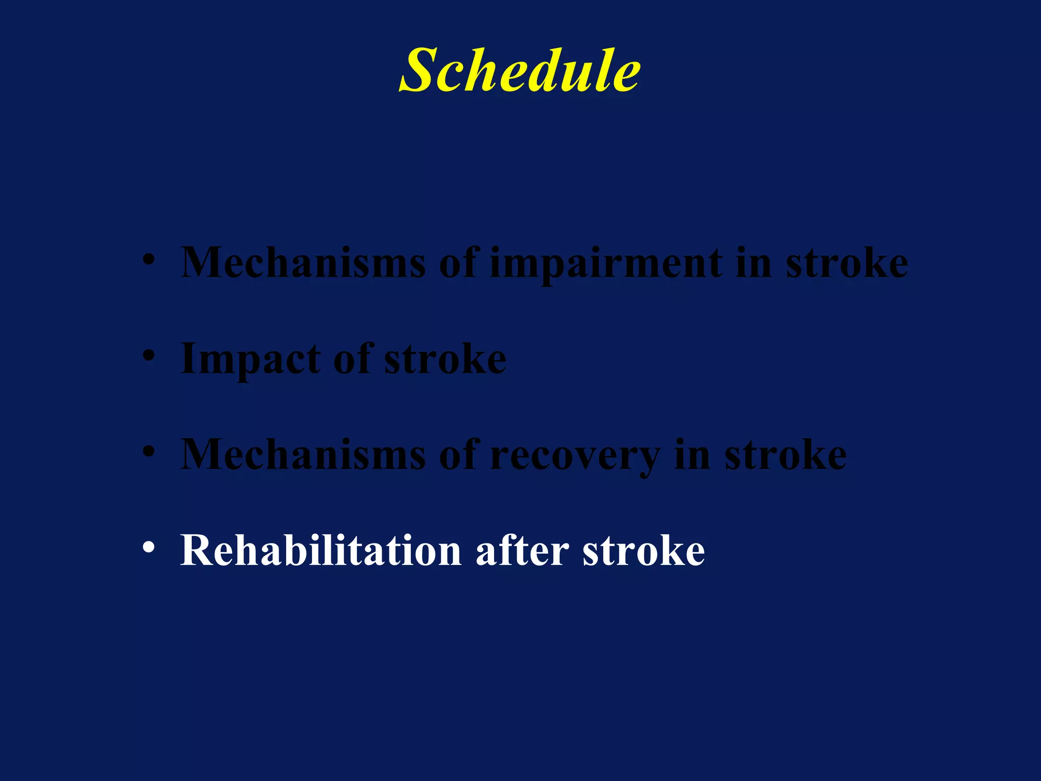 Stroke rehabilitation | PPT