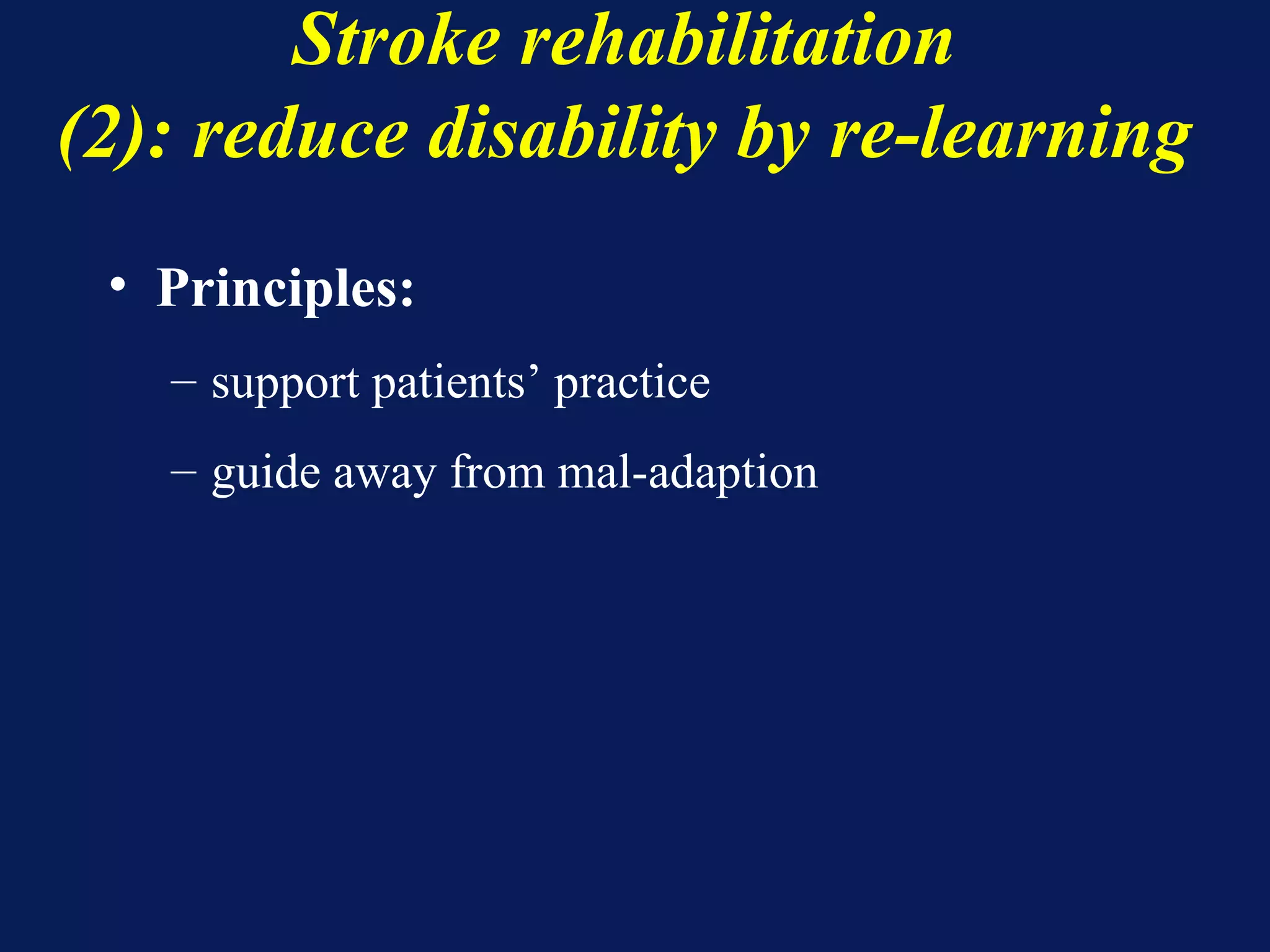 Stroke rehabilitation | PPT