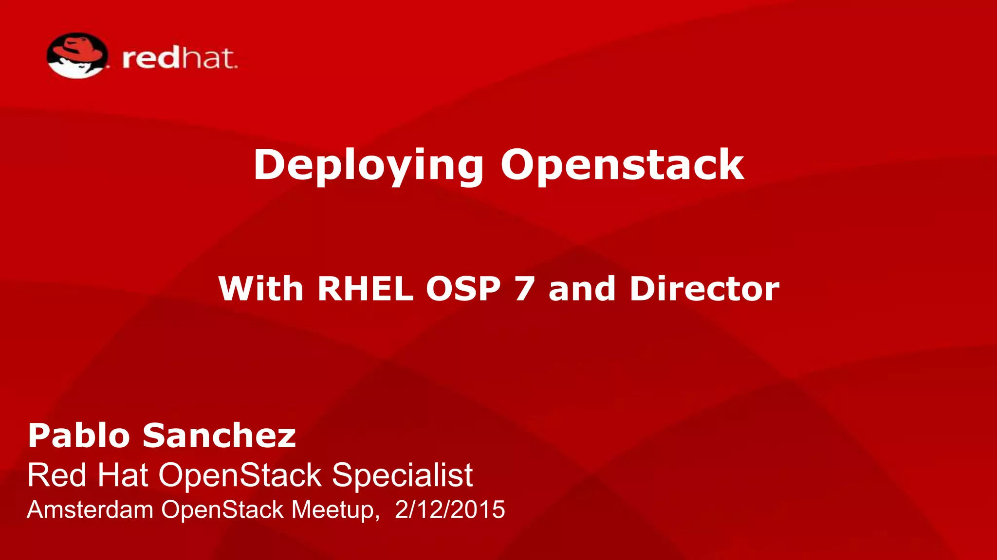 Openstack meetup amsterdam (1) | PPT
