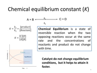 F y b. sc. chemical equilibria | PPTX