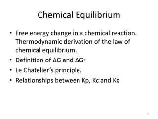 Chemical Equilibrium