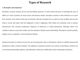 Research Methodology: Basic Concepts and Types | PPTX