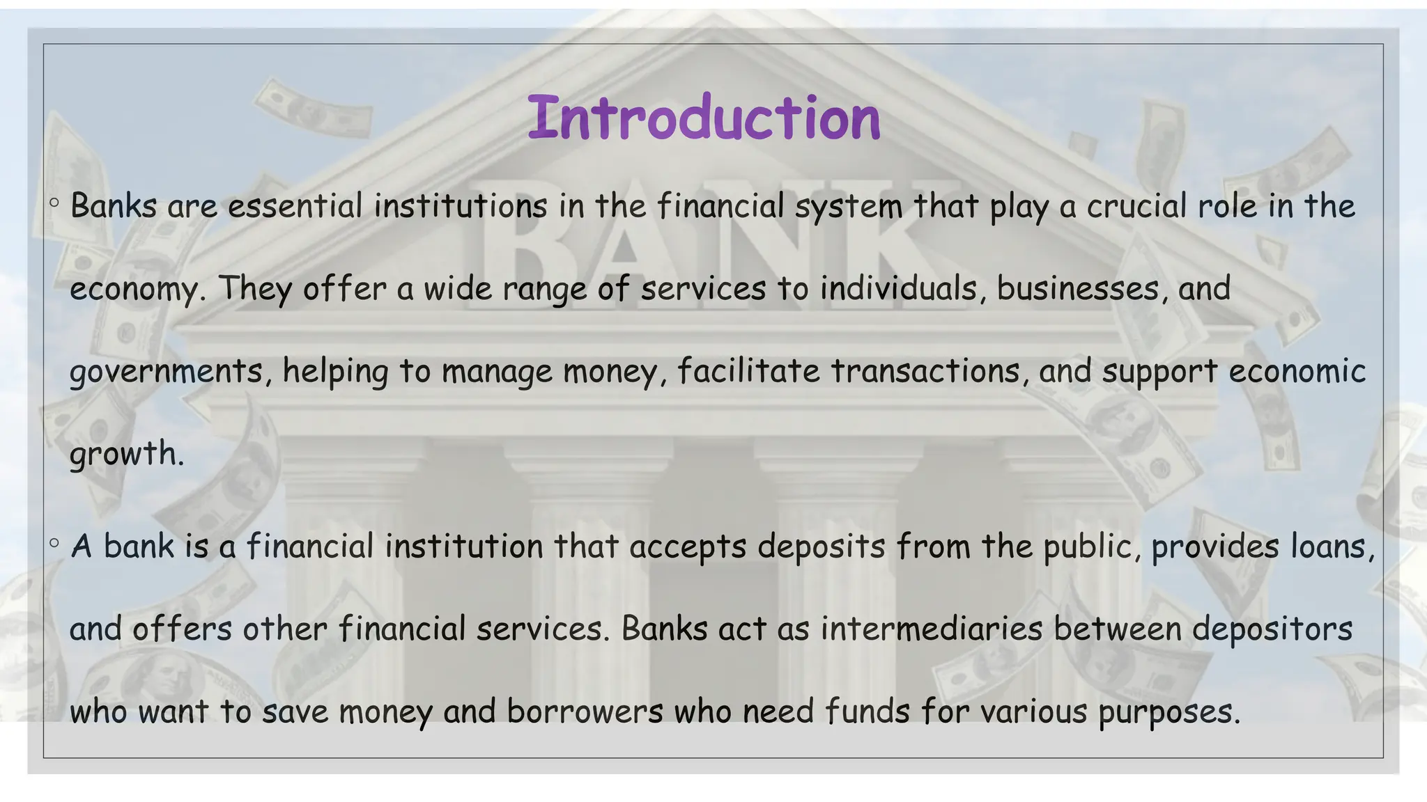 Introduction to Banking & insurance, Features of Bank, Types of Bank | PPTX