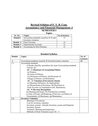 Fybcom syllabus | PDF