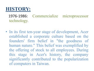 ACER PRODUCTS | PPTX