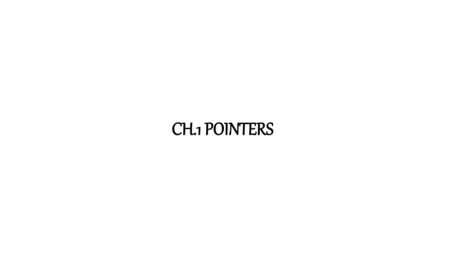 FYBSC(CS)_UNIT-1_Pointers in C.pptx