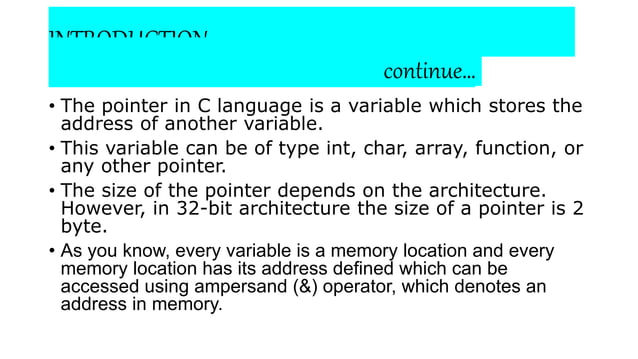 FYBSC(CS)_UNIT-1_Pointers in C.pptx