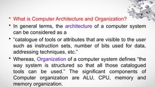 FYCSIT_COA_UNIT_01introduction to computer organization.pptx
