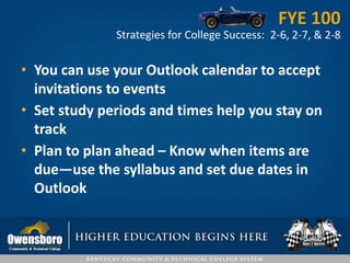 FYE 100 - Student Success & Engagment | PPT
