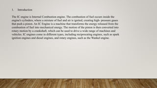 Introduction to IC Engine | PPTX