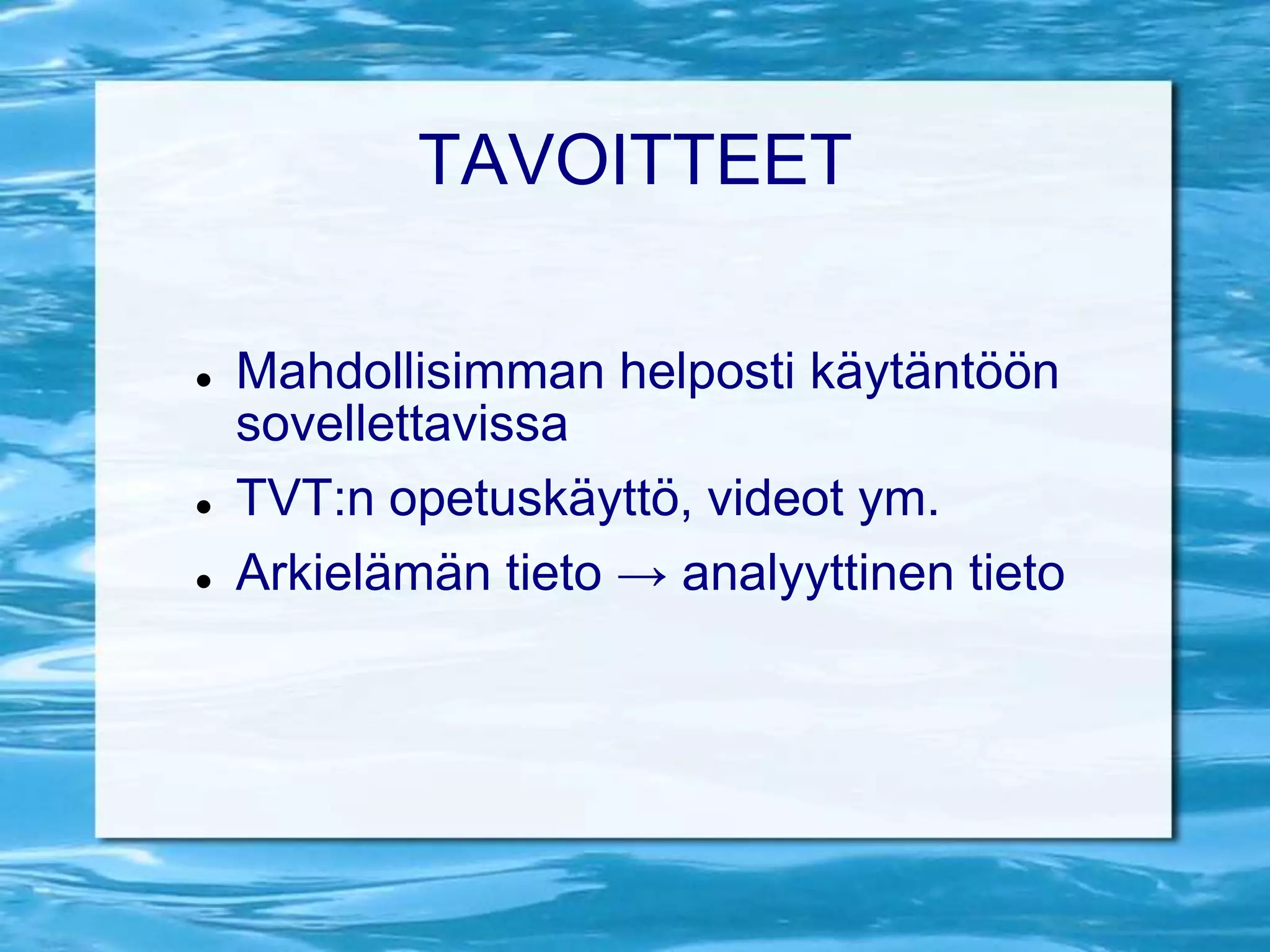 Vesi | PPT