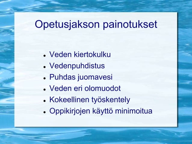 Vesi | PPT