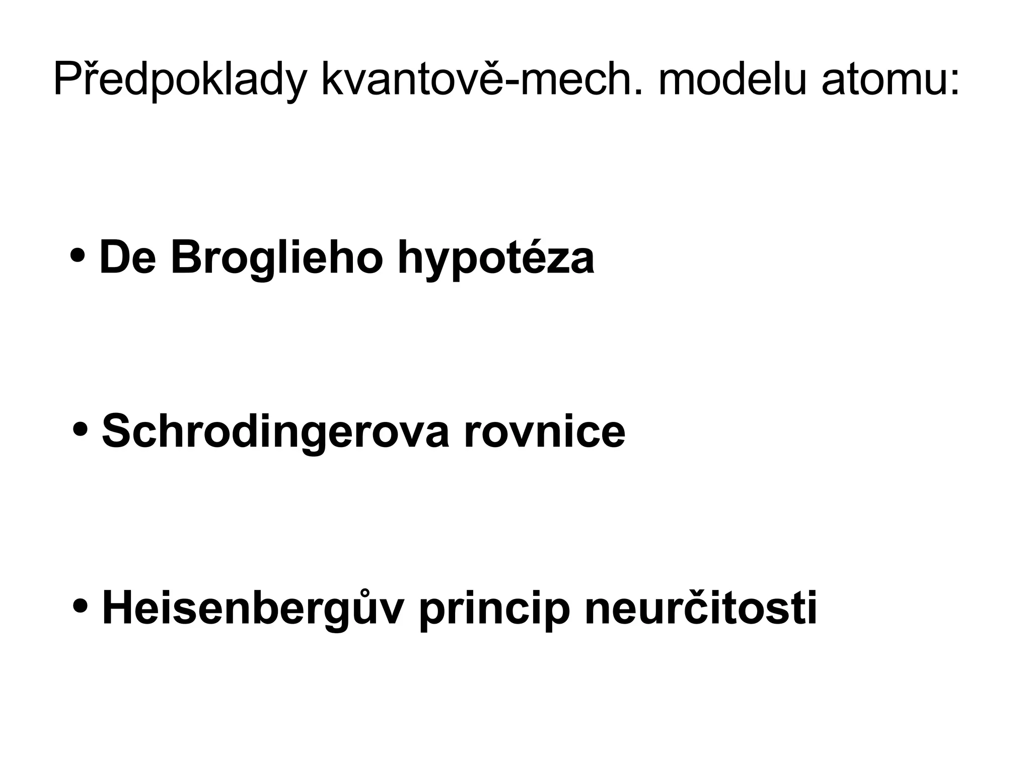Kvantově mechanický model atomu | ODP