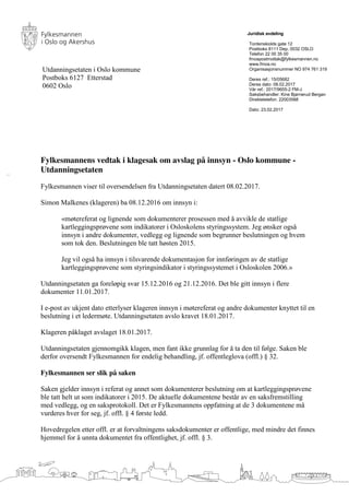 Fylkesmannen karleggingsprover | PDF