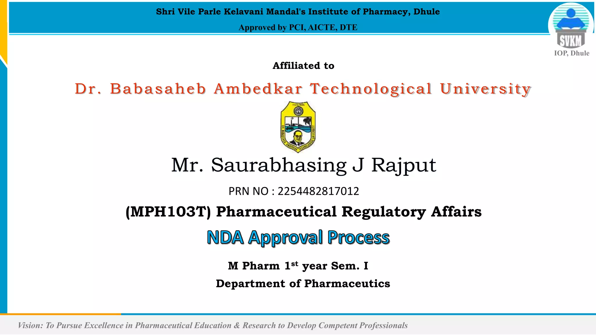 New Drug Approval Process .pptx | Pharmaceutical Industry | Industries