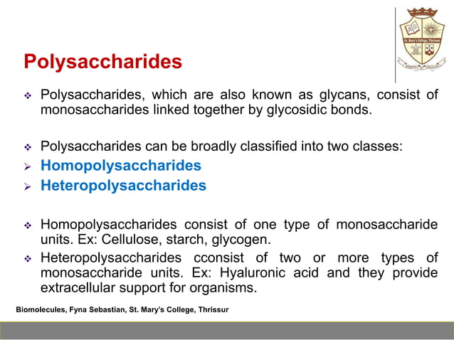 Fyna sebastian polysaccharides | PPT