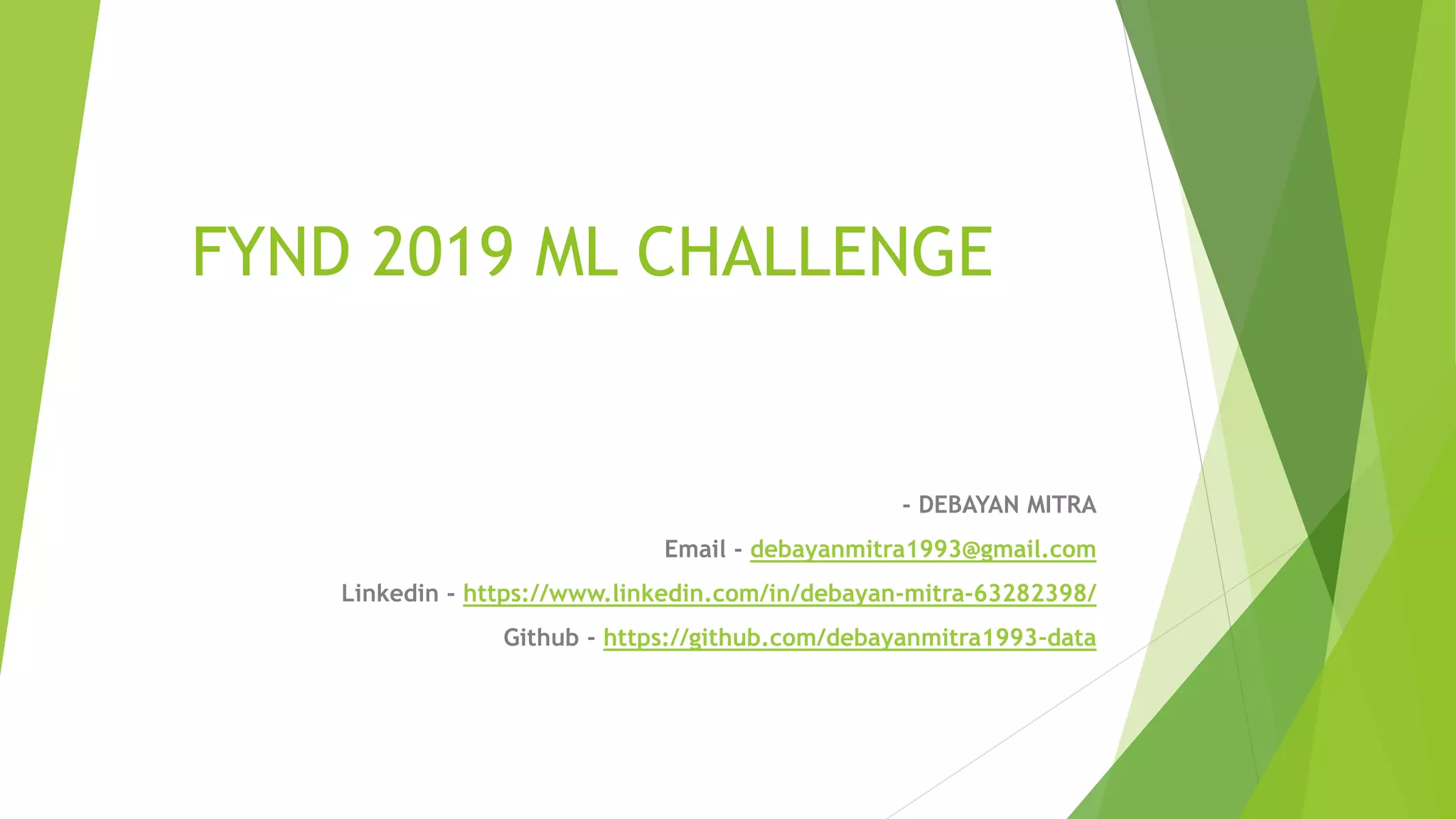 Fynd ml-2019-challenge-ppt | PPT