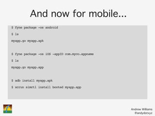 Platform Agnostic apps are Fyne | PPT