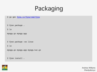 Platform Agnostic apps are Fyne | PPT