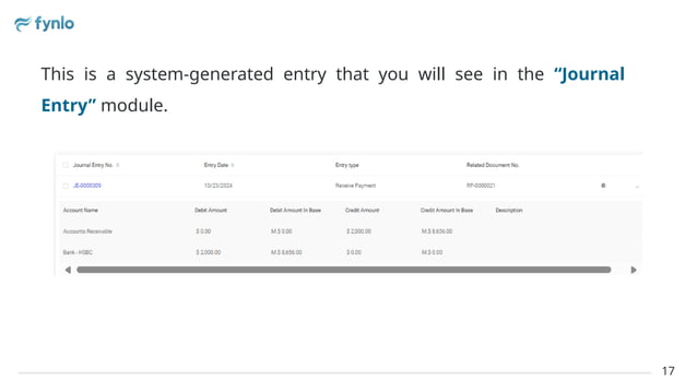 Fynlo_Billing, Journal Entry, Part 2.pptx