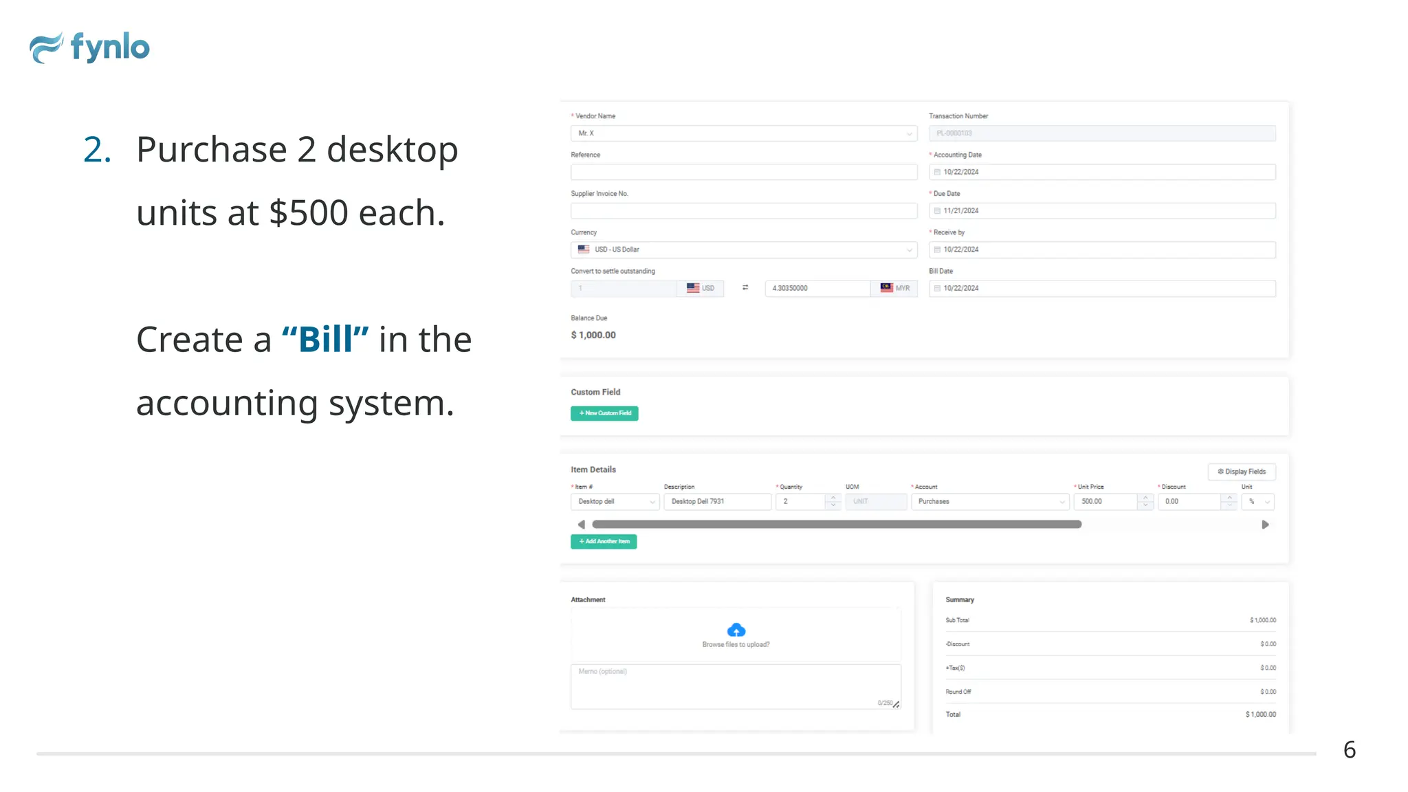 Fynlo_Billing, Journal Entry, Profit and Loss Part 1 | PPT
