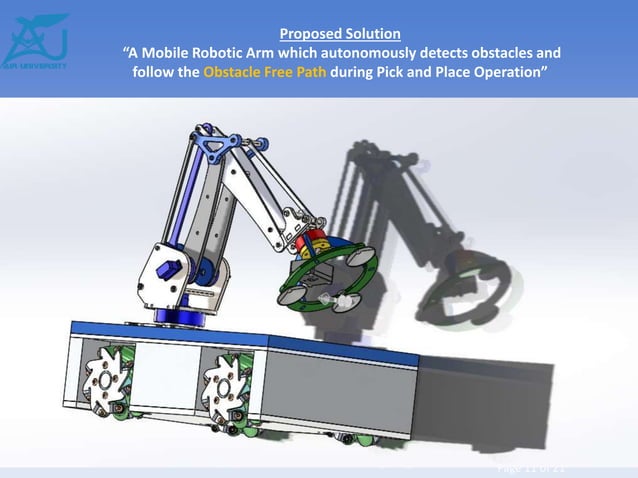 Autonomous Mobile Robotic Arm.pptx | Robotics | Technology & Computing